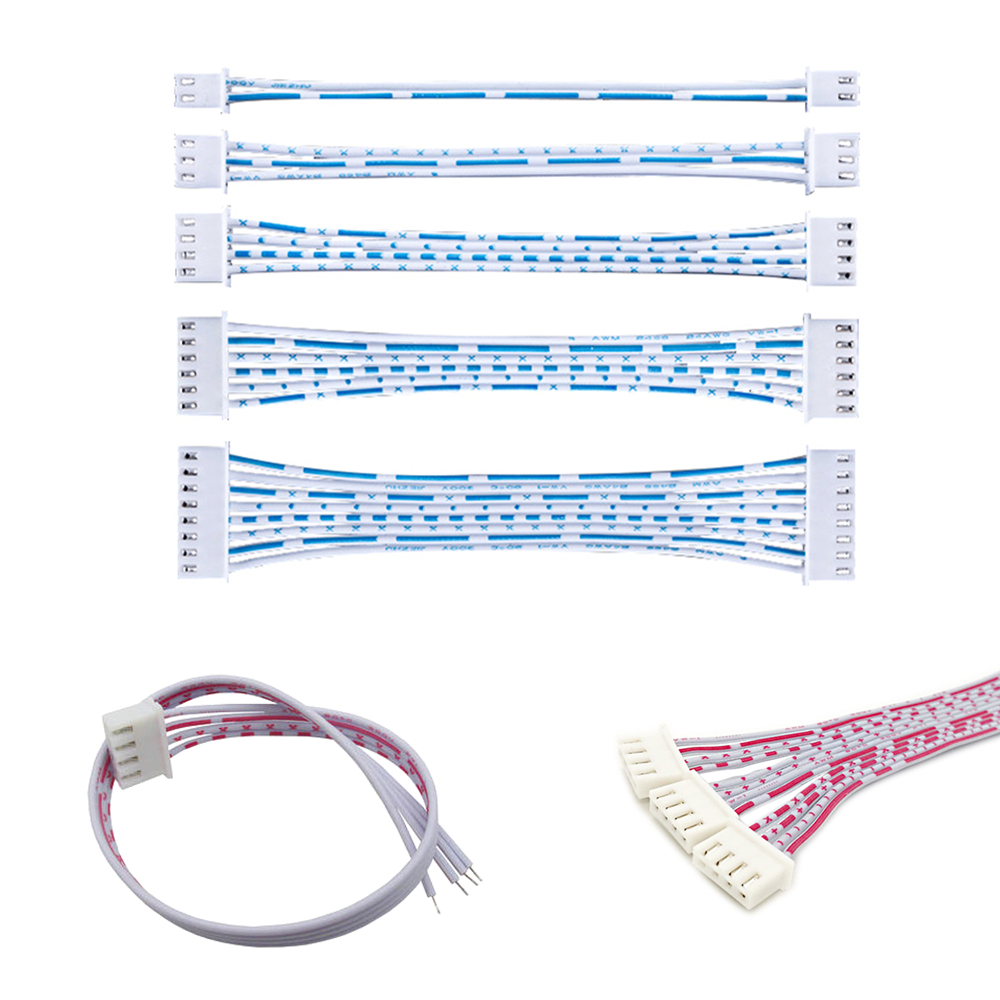 Single Double 2.54mm Pitch XH Headers AWG26 Red-White Blue-White ...