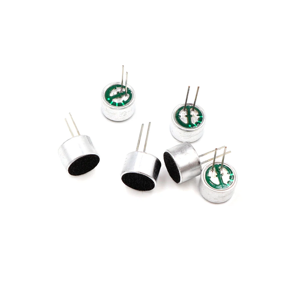 Electret Condenser Mic 9.7*6.7mm Pins Sound Sensor Microphone • MKTechnic