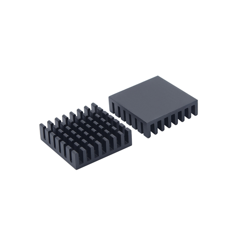 Black Groove Type 28*28*8mm Aluminum Profile Cooling Fin Radiator Heat ...