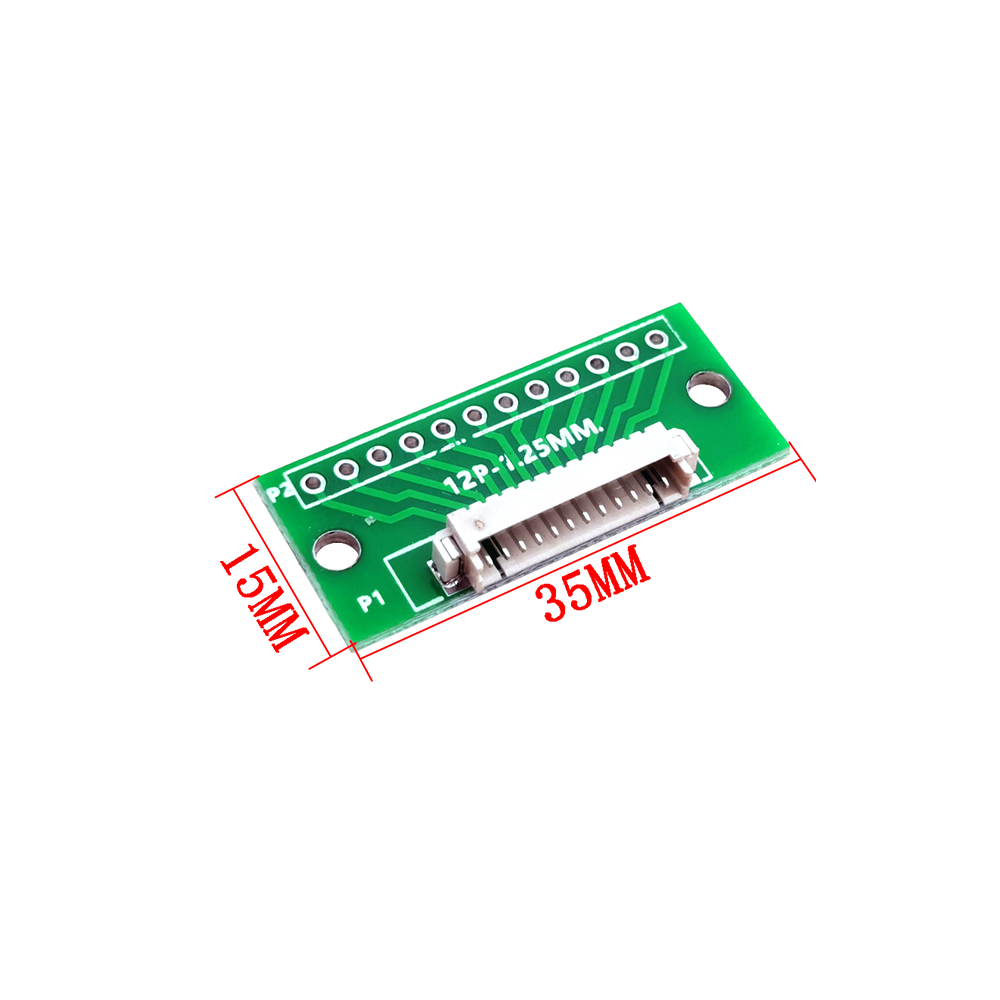 JST 1.25 12 Pin Female Socket PCB Test Breakout Board Adapter • MKTechnic