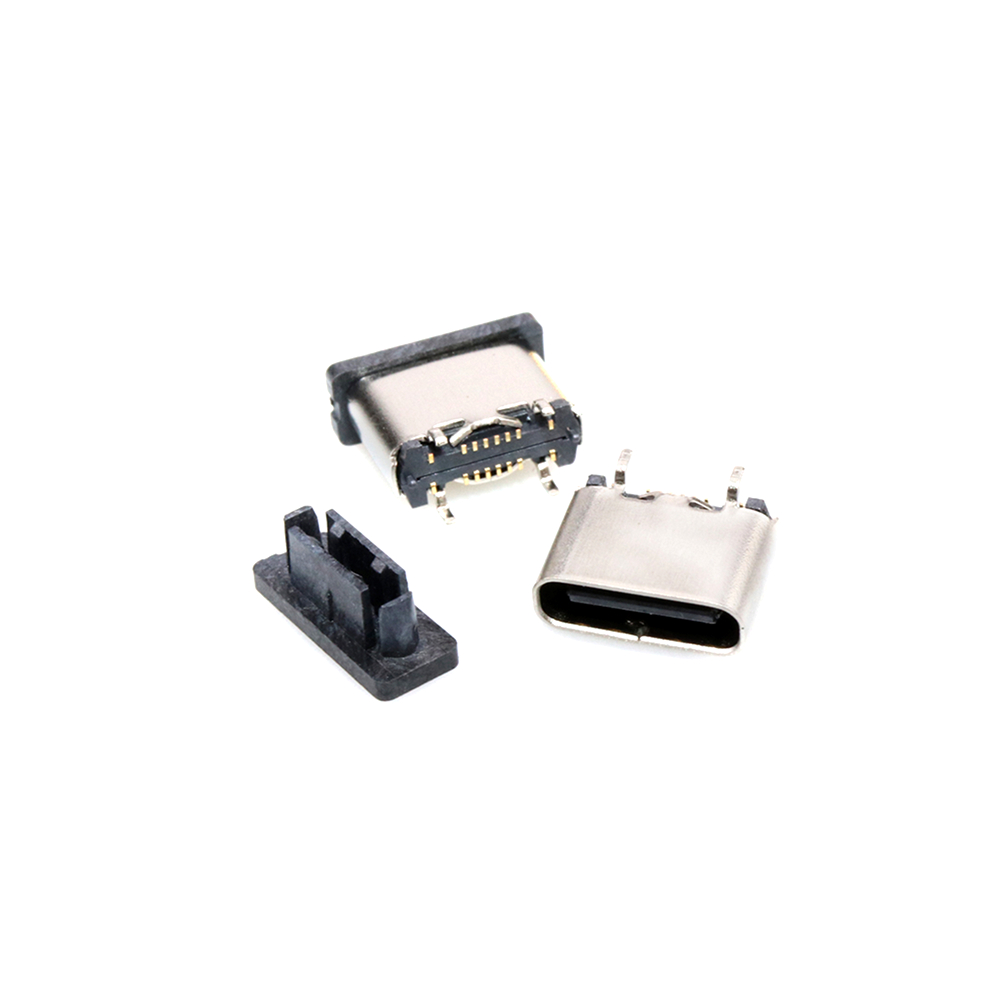 USB Type C Connectors PCB Vertical SMD 16P Female Jack Plug • MKTechnic