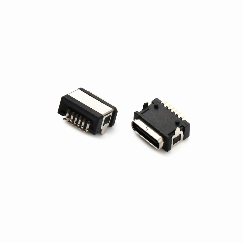 Waterproof USB C Connector IPX7 6P SMD Female Plug Jack • MKTechnic
