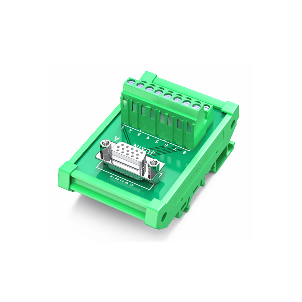 DIN Terminal Connector VGA Female to Screw Block Adapter • MKTechnic