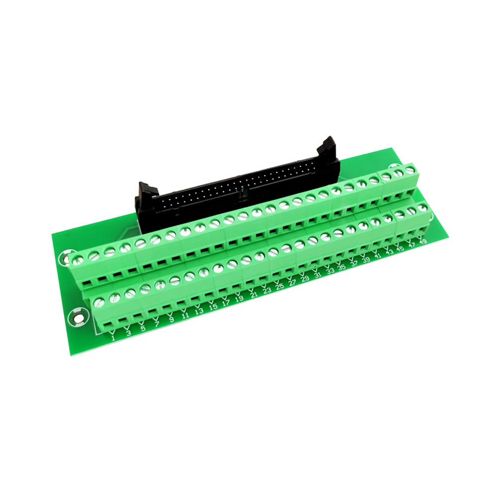 Cable Termination IDC 50P DC3 to Terminal PCB Breakout Board • MKTechnic